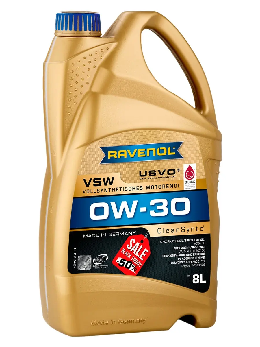 Ravenol Motorno ulje VSW 0W-30, 8 л