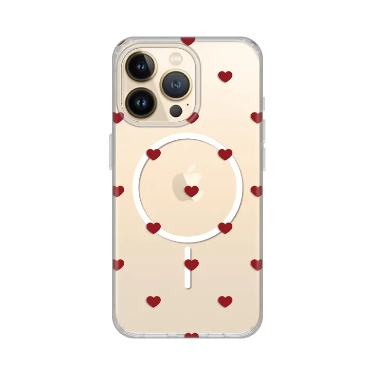 Maska Print Magsafe za iPhone 13 Pro 6.1 Red Hearts