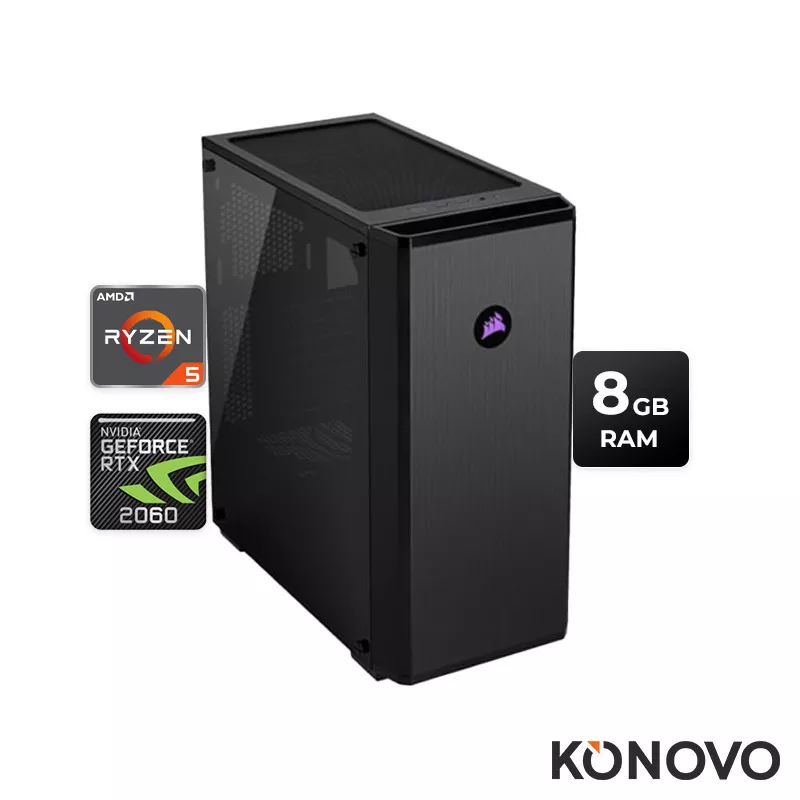 Računar KONOVO Ryzen 5 3600 8GB RAM 500GB NVMe SSD RTX 2060 6GB 600W NoOS
