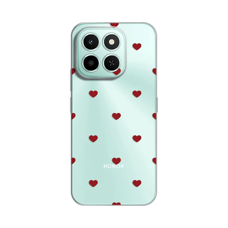 Maska Silikonska Print za Honor X6c Red Hearts