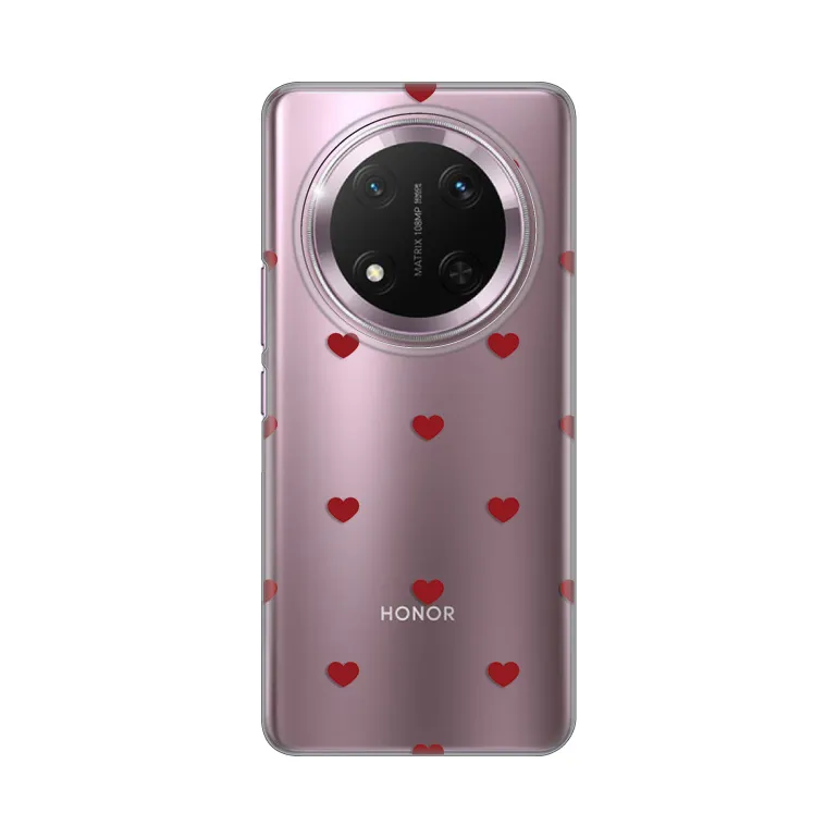Maska Silikonska Print za Honor Magic 7 Lite Red Hearts