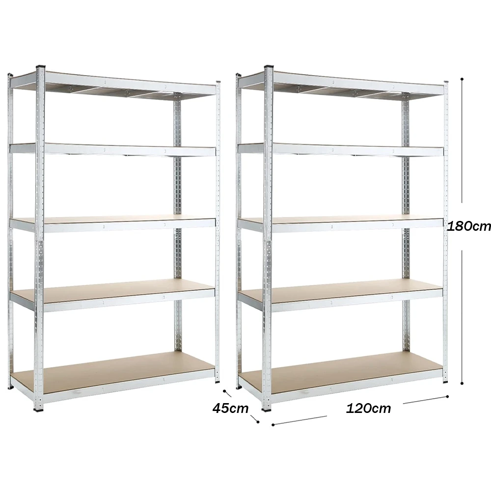 Metalna montažna polica SuperHome 180x120x45cm 5x225kg