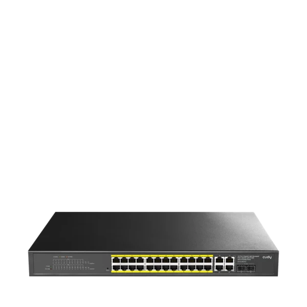 CUDY Svič 10/100/1000 24-port Cudy GS1028EPS2 Light Managed PoE+ sa 2x SFP 200W