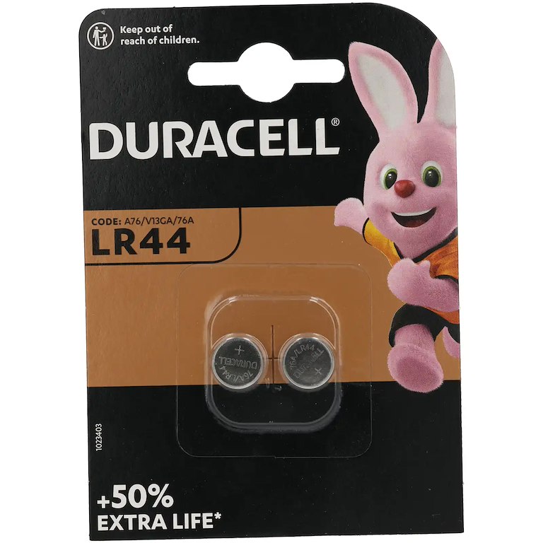 Baterija Duracell Alkalna LR44 2/1