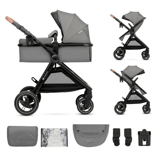 KINDERKRAFT ESME KOLICA ZA BEBE 2U1 GRAY
