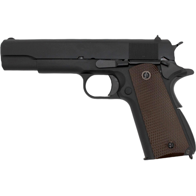 WE 1911 Co2 Blowback 4.5mm/.177 – (Classic Black – Full Metal – WE-45-E001A)