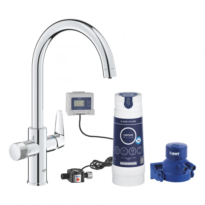 Baterija za sudoperu GROHE BLUE pure BauCurve C sp filter S
