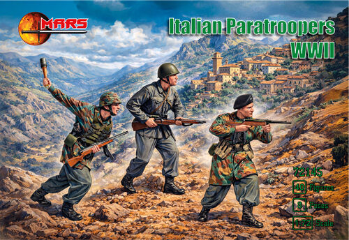NEW! Mars 72145 Italian WWII Paratroopers (40 Figures in 8 Poses)
