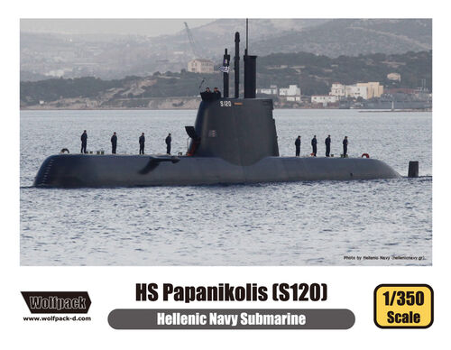 NEW! Wolfpack Design WP13502 Hellenic Navy Papanikolis Class Submarine