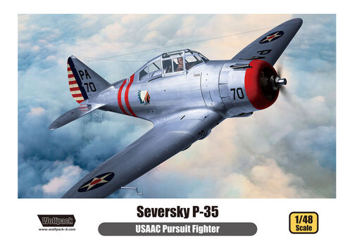 NEW! Wolfpack Design WP14814 Seversky P-35 - USAAC (Premium Edition Kit)