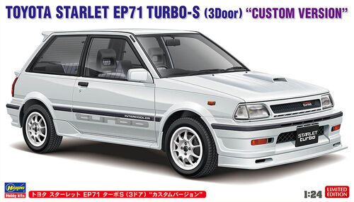 NEW! Hasegawa 20777 Toyota Starlet EP71 Turbo-S (3 Door) Custom Version