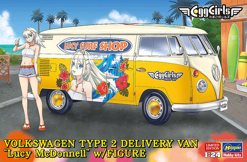 NEW! Hasegawa SP658 Volkswagen Type 2 Delivery Van "Lucy McDonnell" with Figure
