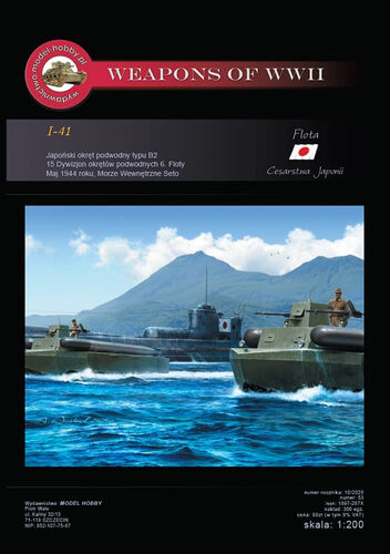 Model Hobby 0053 IJN I-41 Plus Szkielet Wycinany Laserem