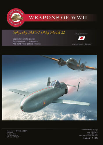 Model Hobby 0071 Yokosuka MXY-7 Ohka Model 22 + Szkielet I Oszklenie Kabiny