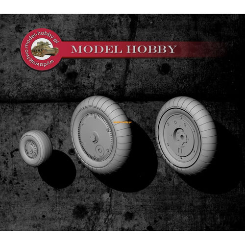 Model Hobby 0036-KOL Messerschmitt Bf-109 F/G - Resin Wheels