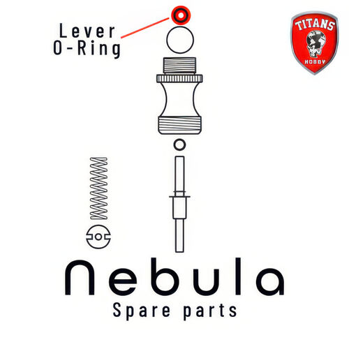 NEW! AMMO of Mig Jimenez TTH058-21 Lever O-Ring for NEBULA Airbrush (Part 21)