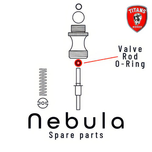 NEW! AMMO of Mig Jimenez TTH058-25 Valve Rod O-Ring for NEBULA Airbrush (Part 25)