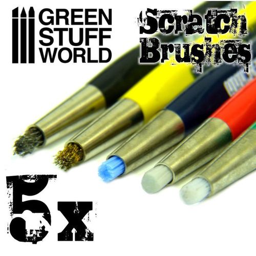 Green Stuff World 1650 Scratch Brush Set 5pc