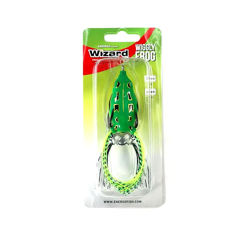 WIZARD WIGGLY FROG 5,5cm GREEN (82700-501)