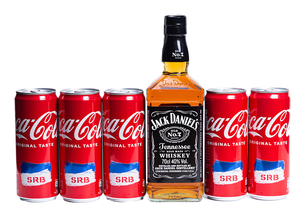 Jack Daniel’s Whisky 0,7l + 5 CocaCola 0,33l