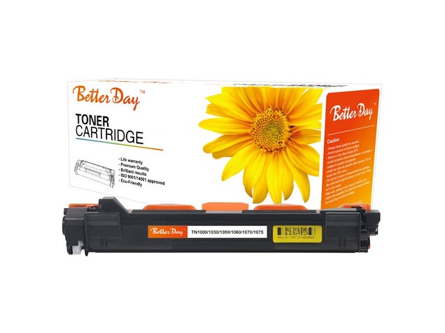 Toner BetterDay TN-1030 / 1000 / 1050 / 1060 / 1070 / 1075  zam. kaseta za Brother 1k (bez cipa)
