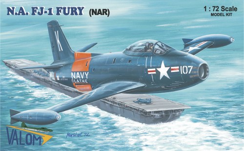 Valom 72085 North American FJ-1 Fury (NAR) First operational jet aircraft in US Navy service