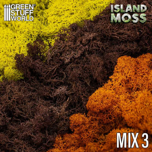 Green Stuff World 9327 Islandmoss - Yellow and Brown Mix (Mix 3)