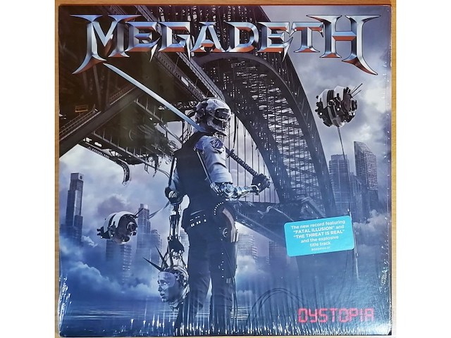 LP MEGADETH - Dystopia (2016) USA, lim. red vinyl, NOV