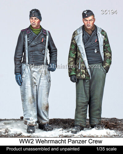 Mantis Miniatures 35194 WW2 Wehrmacht Panzer Crew Set