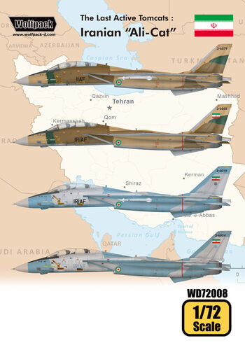 NEW! Wolfpack Design WD72008 The Last Active Tomcats - Iranian Alicat (F-14A Tomcat)