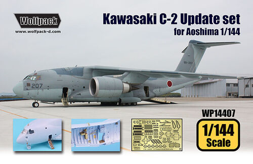 Wolfpack Design WP14407 Kawasaki C-2 Transport Aircraft - Update Set (for Aoshima Kits)