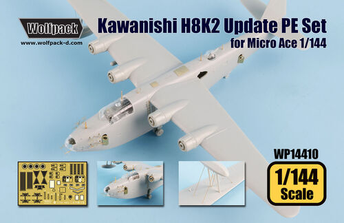 Wolfpack Design WP14410 Kawanishi H8K2 Type 2 Flying Boat - Update Set (for Micro Ace Kits)