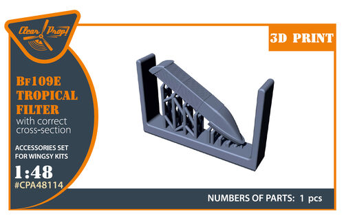 NEW! Clear Prop Models A48114 Messerschmitt Bf-109 E - Tropical Filter (for Wingsy Kits / 3D-Printed)