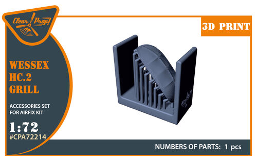 NEW! Clear Prop Models A72214 Westland Wessex HC.2 - Air Intake Grill (for Airfix Kits / 3D-Printed)