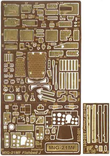 Part S32-001 MiG-21 MF interior Trumpeter