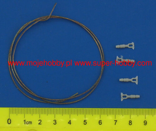 KARAYA TCR3519 Tow Cables For Modern US/IDF Tanks - M-48, M-60, M-1, M-88, Magach With 3D Printed Ends (4pcs.)