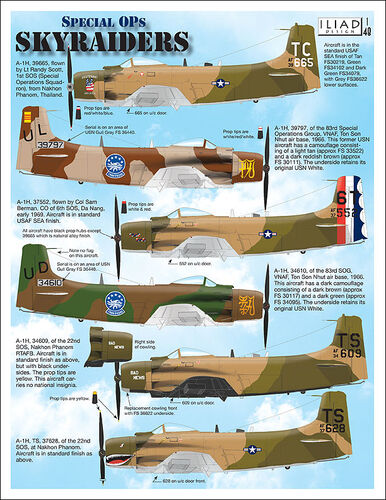 Iliad Design 48019R Special Ops Douglas A-1H Skyraiders