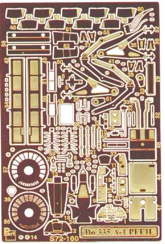 Part S72-160 Dornier Do-335A-1a Pfeil Revell/Dragon