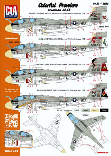CtA Cut then Add 022 Colorful Prowlers - Grumman EA-6 B (4 Markings)