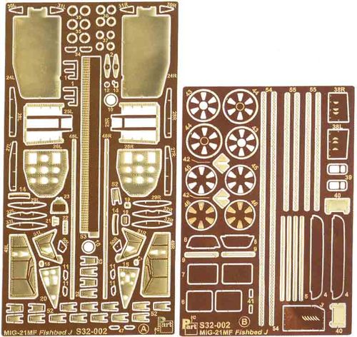 Part S32-002 MiG-21 MF exterior Trumpeter