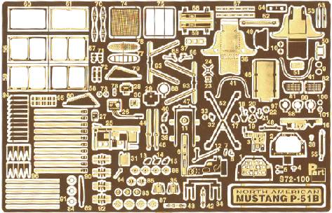 Part S72-100 P-51B Mustang
