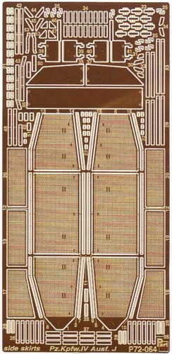 Part P72-064 Pz.Kpfw.IV Ausf.J side skirts Revell