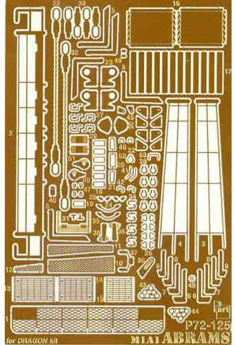 Part P72-125 M1A1 Abrams Dragon
