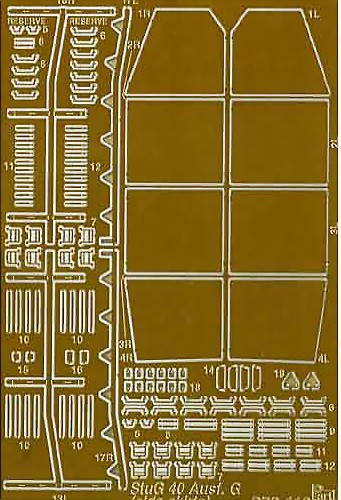 Part P72-119 StuG40 Ausf.G side skirts Revell
