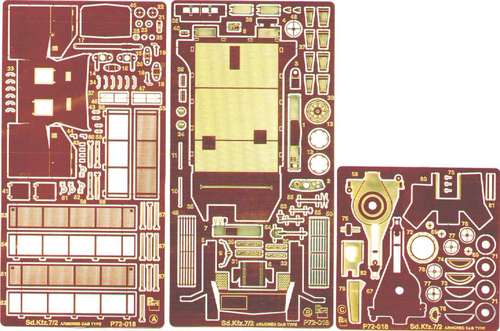 Part P72-018 SdKfz.7/2 with armored cab Hasegawa