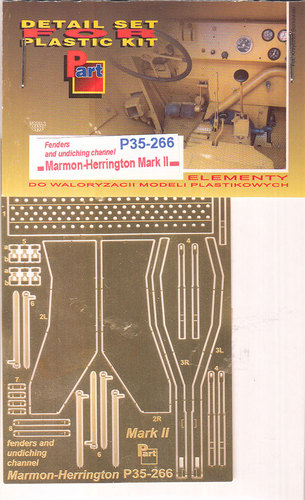 Part P35-266 Marmon- Herrington Mark II Fenders and Undiching