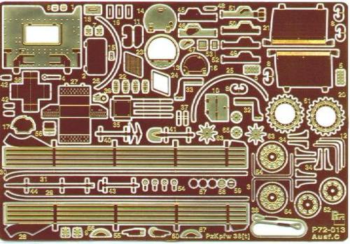 Part P72-013 PzKpfw 38 (t) Ausf. C "Praga" Attack