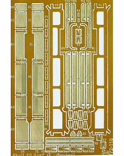 Part P72-118 StuG40 Ausf.G fenders Revell
