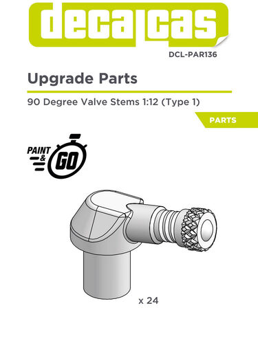 Decalcas PAR136 90 Degree Valve Stems Type 1 (24 pcs)