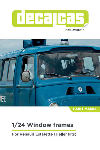Decalcas MSK013 Renault Estafette - Paint Masks for All Windows (for Heller Kits)